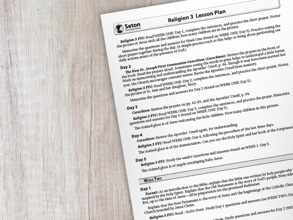 Flexible Lesson Plans - Seton Home Study School