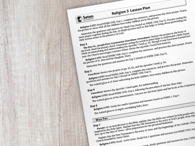 Flexible Lesson Plans - Seton Home Study School