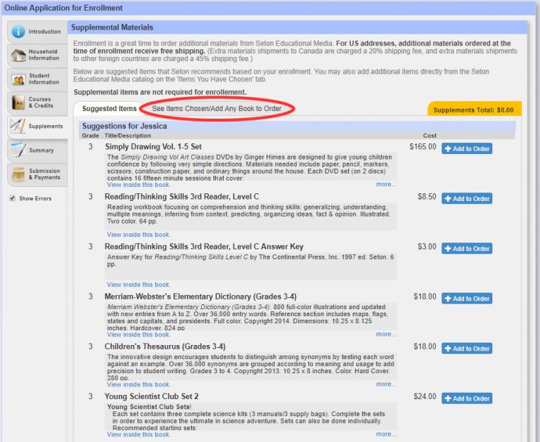 Enrollment Process - Seton Home Study School
