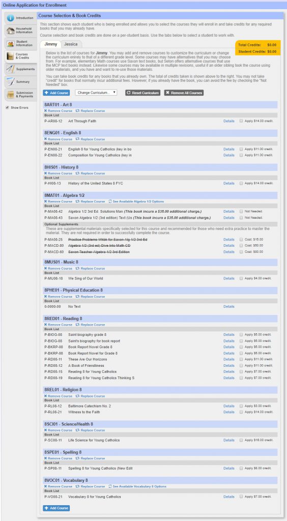 Enrollment Process - Seton Home Study School